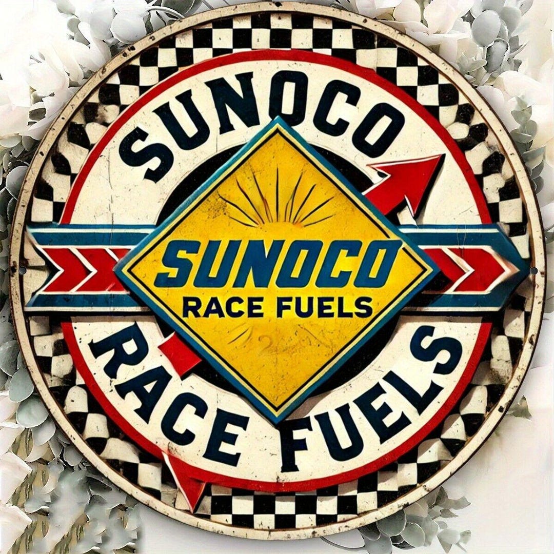 Sunoco Racing Fuels Aluminum Round Weatherproof Sign Funny - Etsy