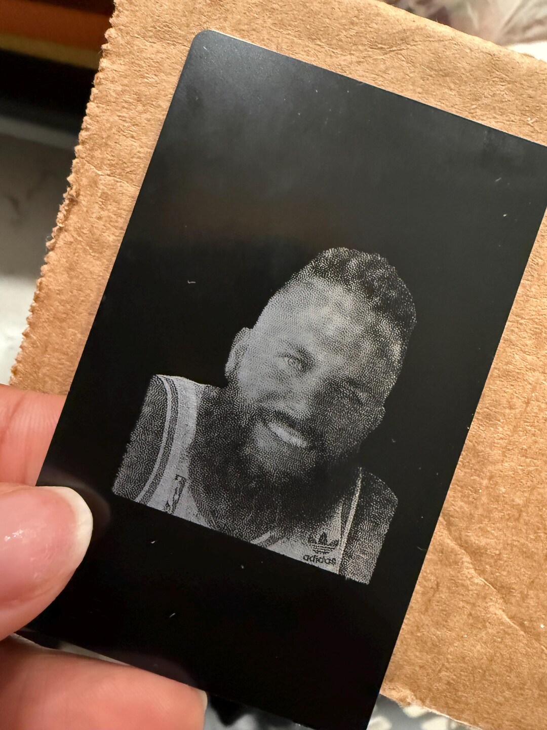 Custom Laser Engraved Aluminum Cards - Etsy