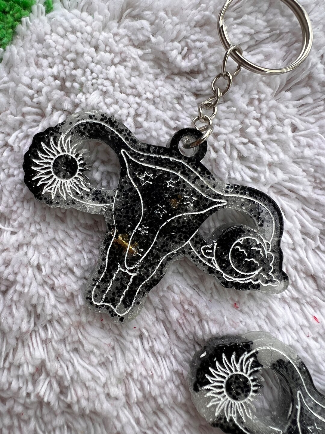 Celestial Uterus Keychain Feminist Witch Keyring - Etsy