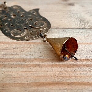 Hamsa Hand Mini Hanging Bell Wind Chime Boho Chic Rustic Gold - Etsy