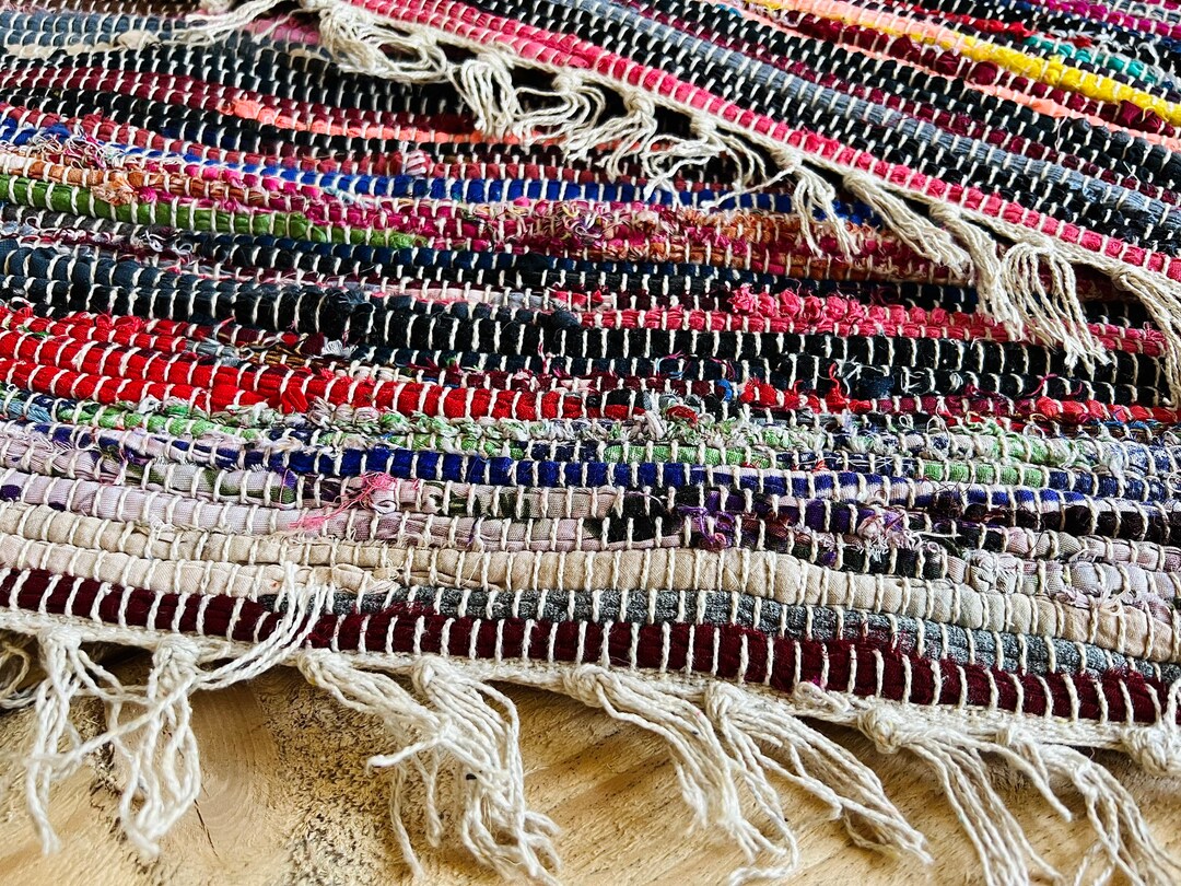 Recycled Rag Rug, Handmade, Fair Trade, Boho Rug - Etsy