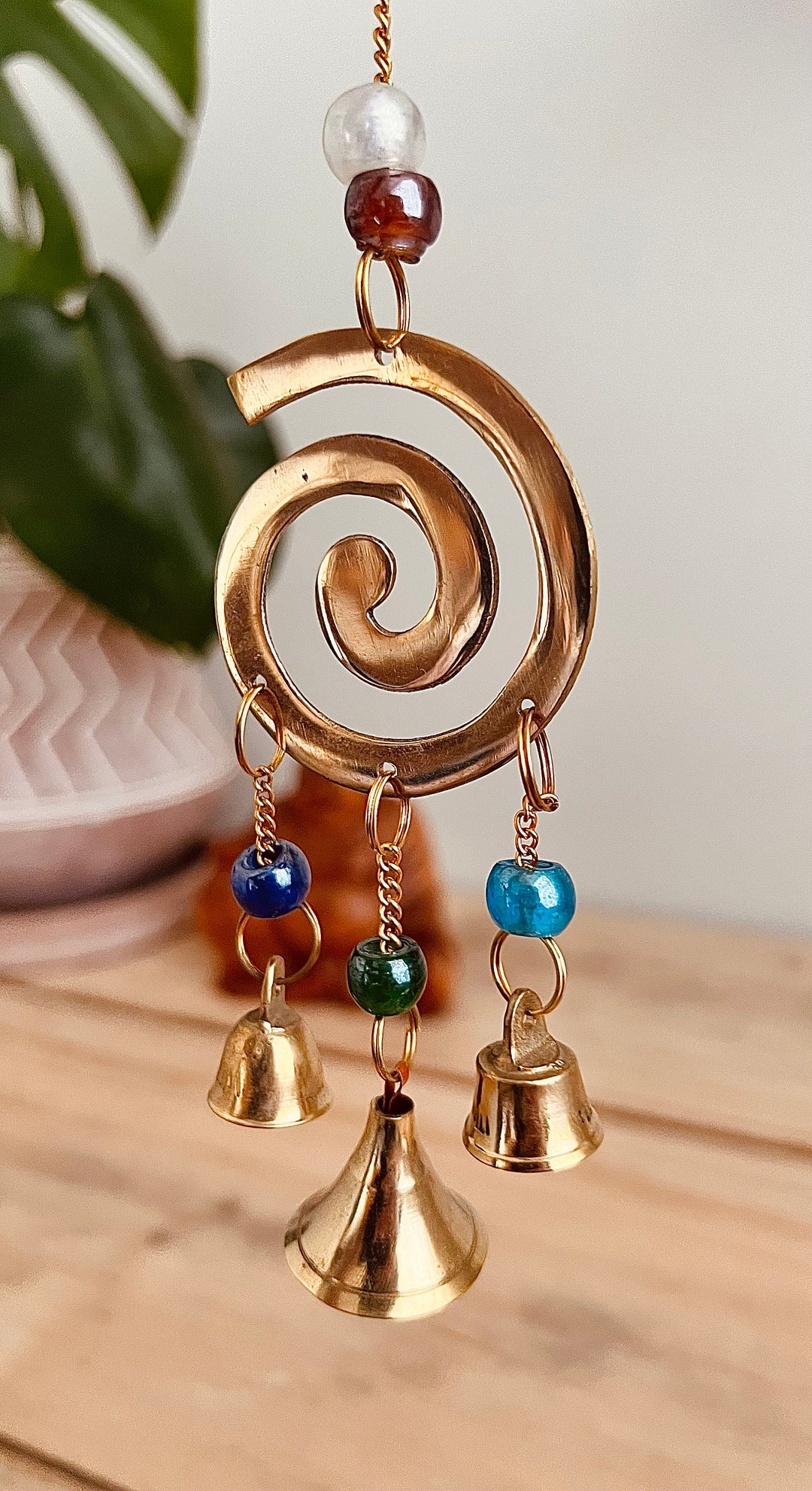 Swirl Bell Mini Wind Chime, Handmade, Ethically Sourced & Fair Trade ...