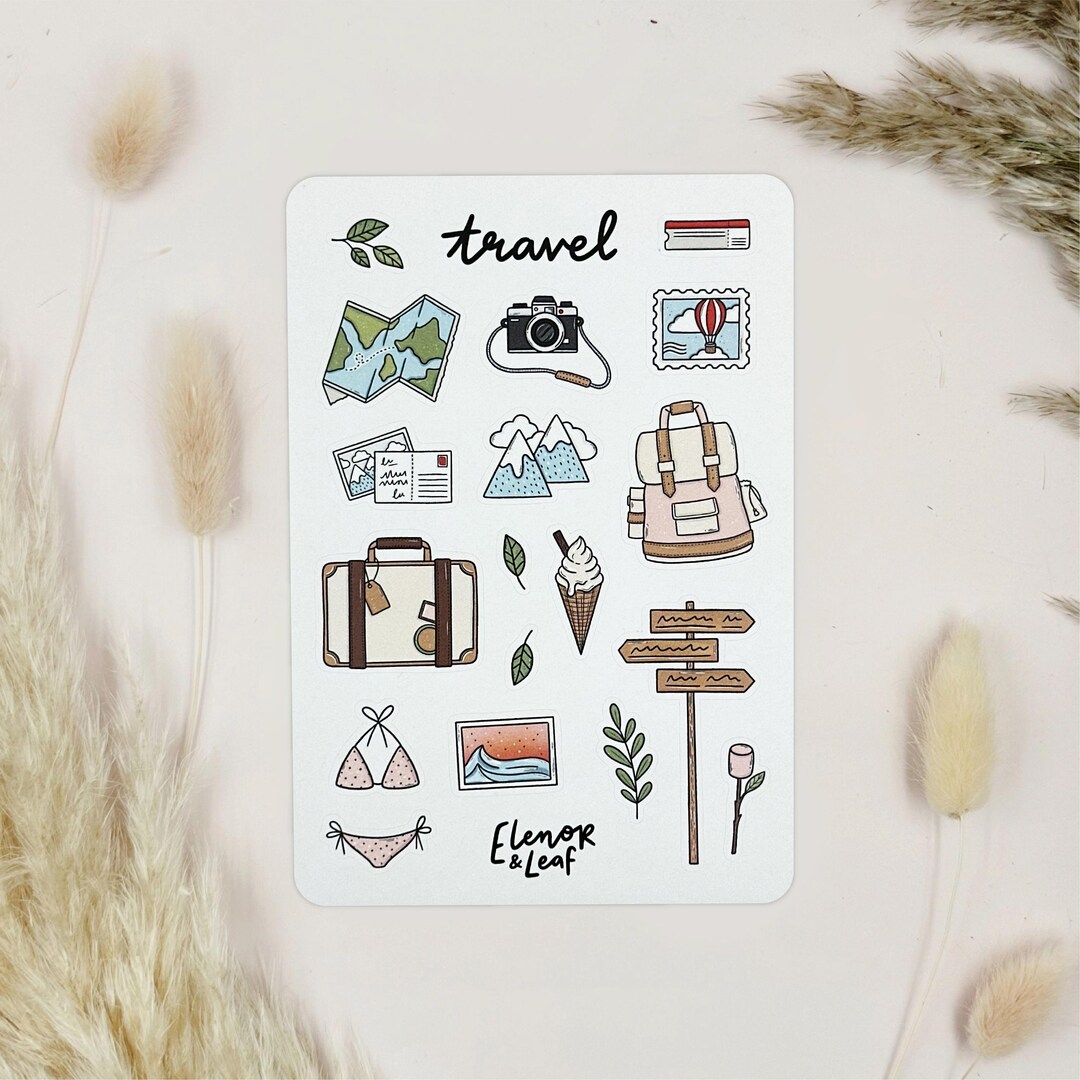 Travel Sticker Sheet - Etsy