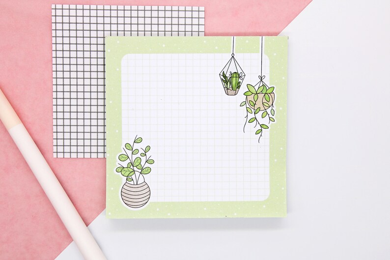 Plant Memo Pad - Etsy