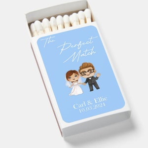 Disney UP Matches Box | Disney Wedding Favor | Wedding Disney | Disney ...