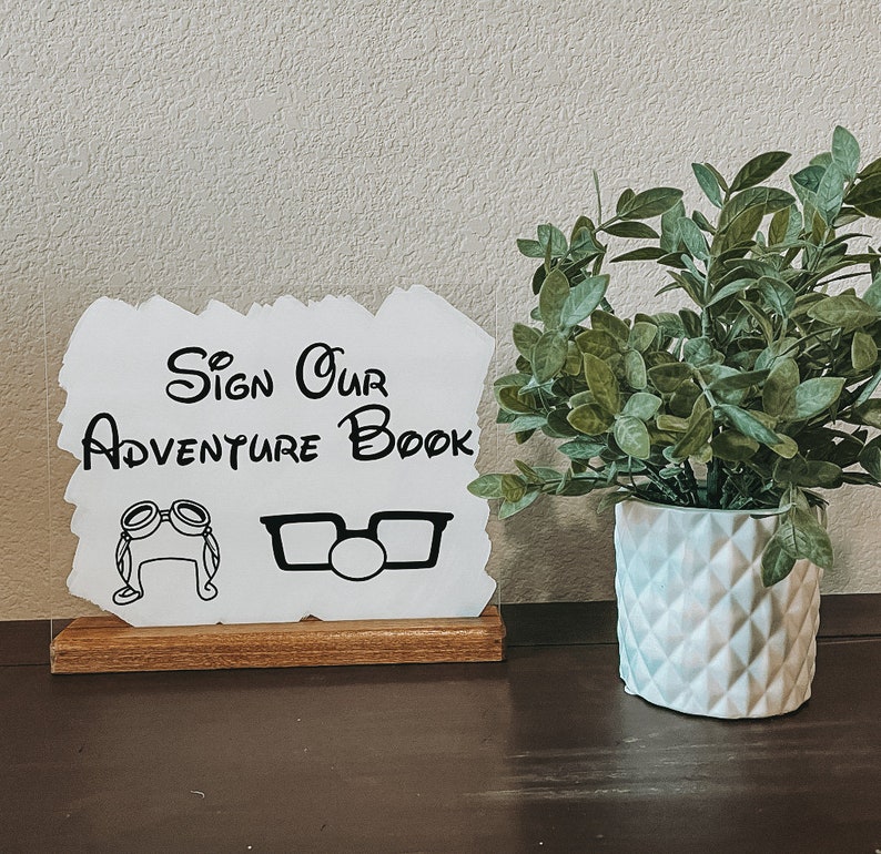 Disney Sign Our Adventure Sign Disney UP Guestbook Sign - Etsy