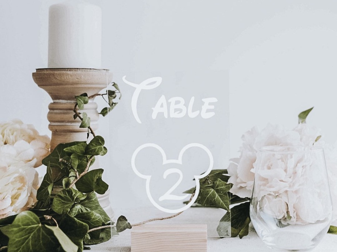 Disney Table Numbers | Disney Wedding Table Numbers | Disney Wedding ...