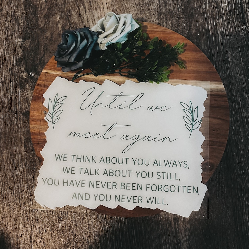 In Loving Memory Wedding Sign Wedding Sign Wedding Decor - Etsy