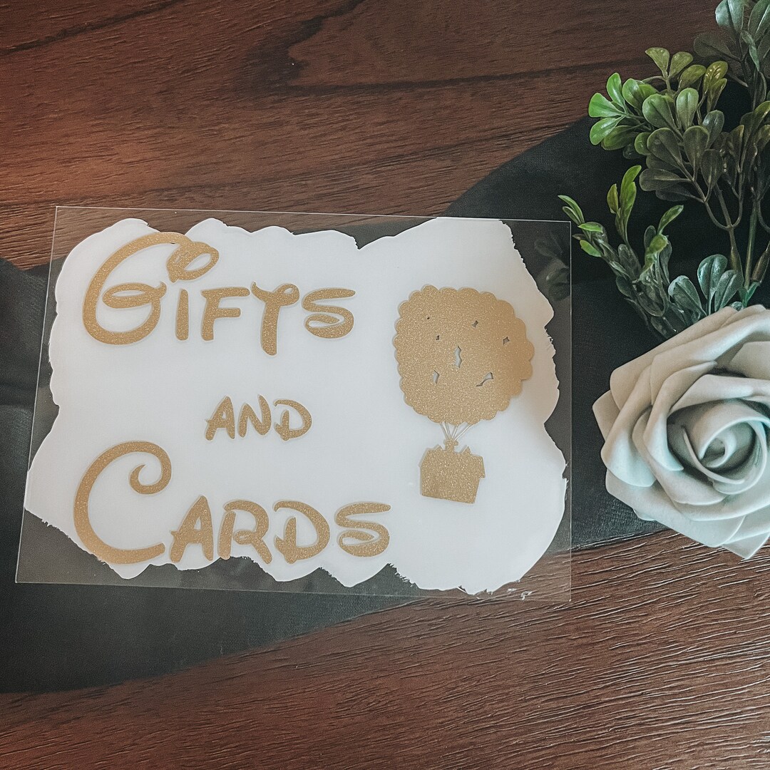 Disney UP Gifts and Cards Sign | Disney UP Sign | Disney Wedding ...