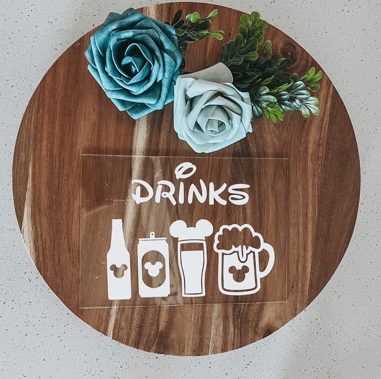 Disney Drinks Sign Disney Open Bar Sign Disney Wedding - Etsy