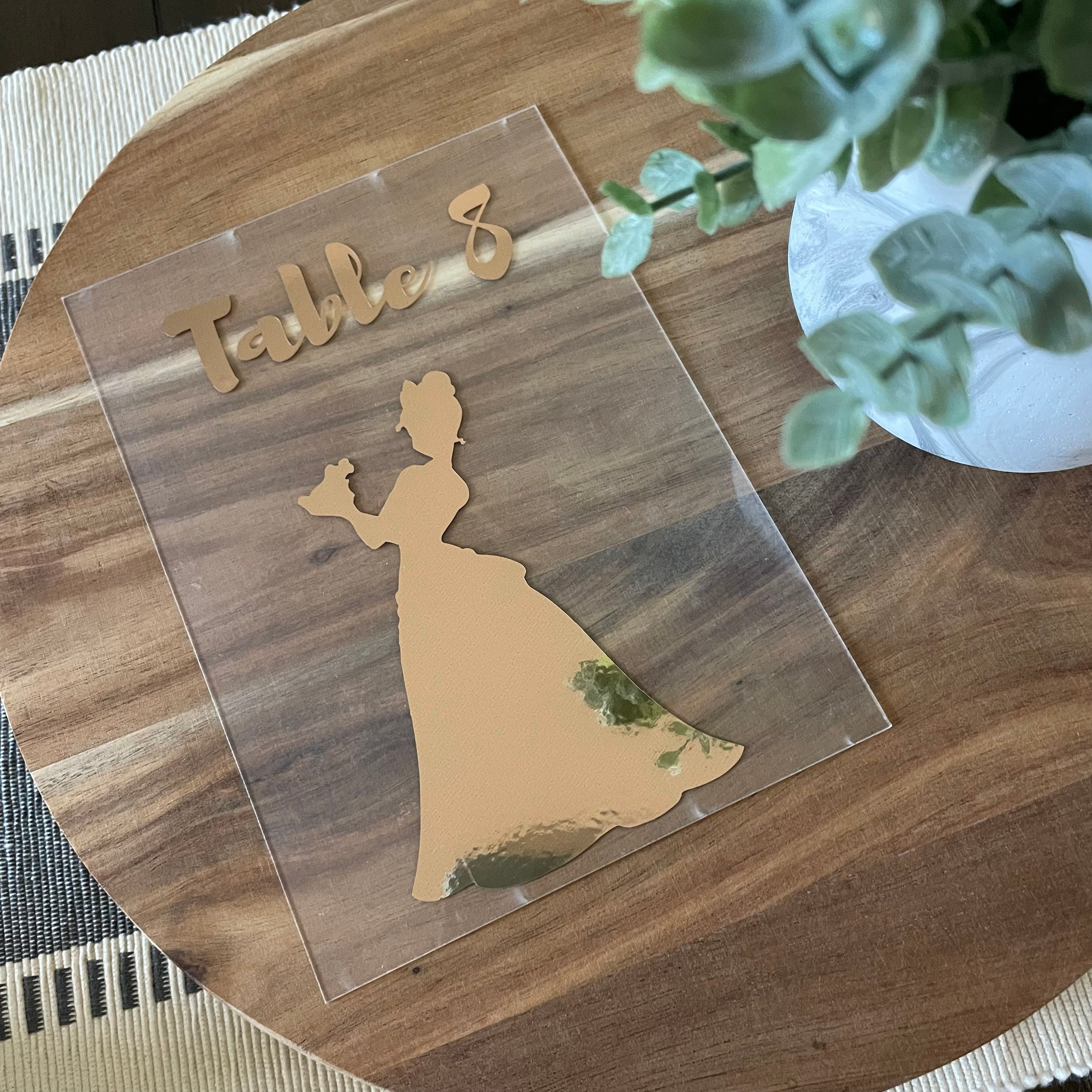 Disney Wedding Acrylic Table Numbers Disney Wedding Decor - Etsy