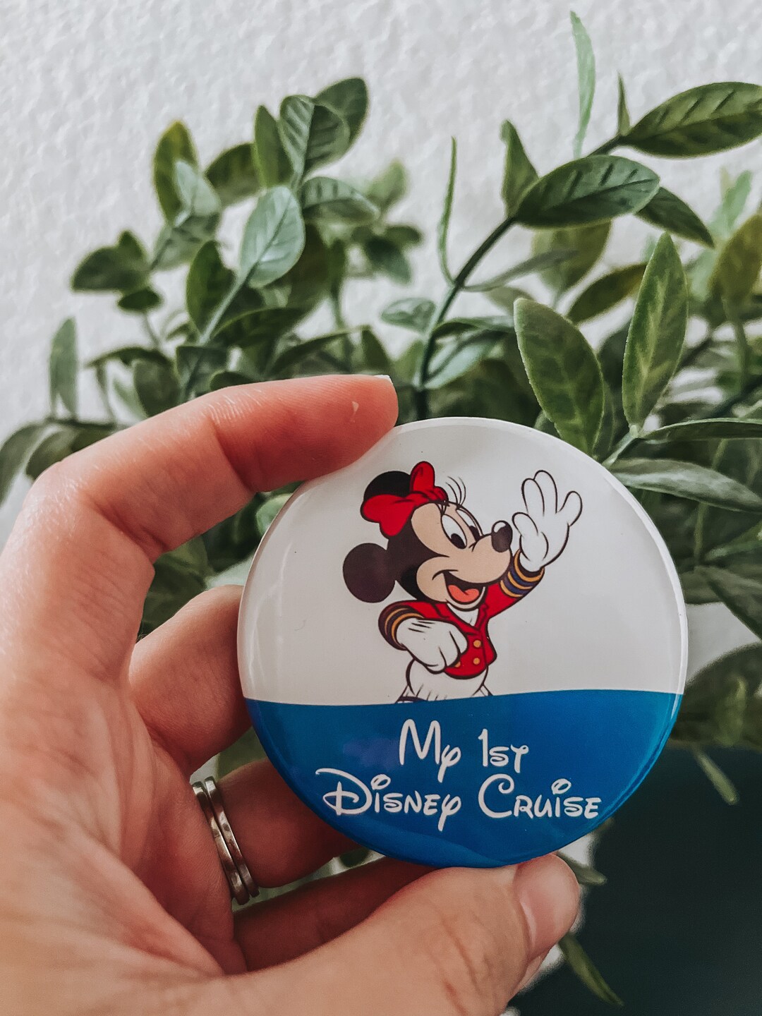 My First Cruise Disney Badge | Disney Minnie Button | Disney Button ...