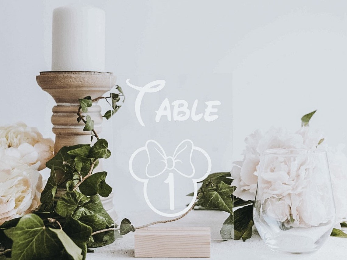 Disney Table Numbers Disney Wedding Table Numbers Disney - Etsy