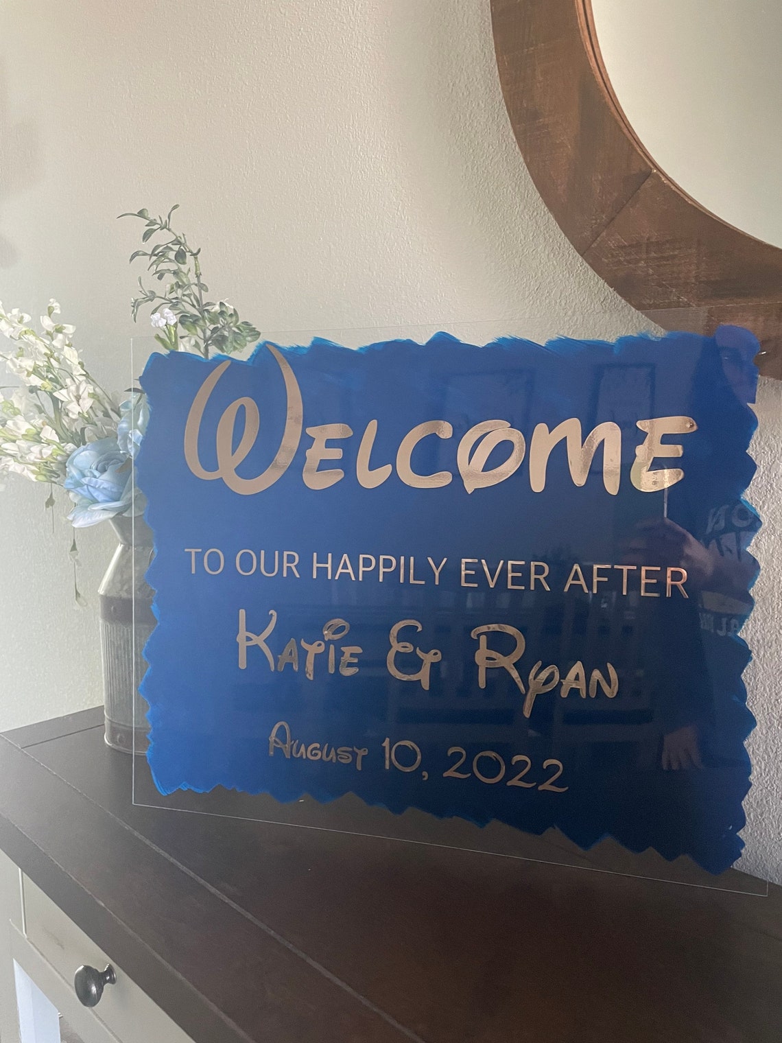 Welcome to Our Happily Ever After Sign Disney Wedding - Etsy