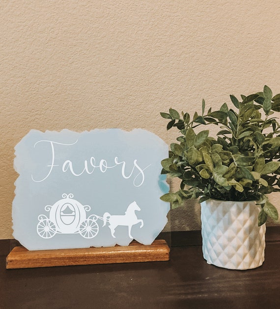 Cinderella Favors Sign Disney Wedding Favors Sign Disney - Etsy