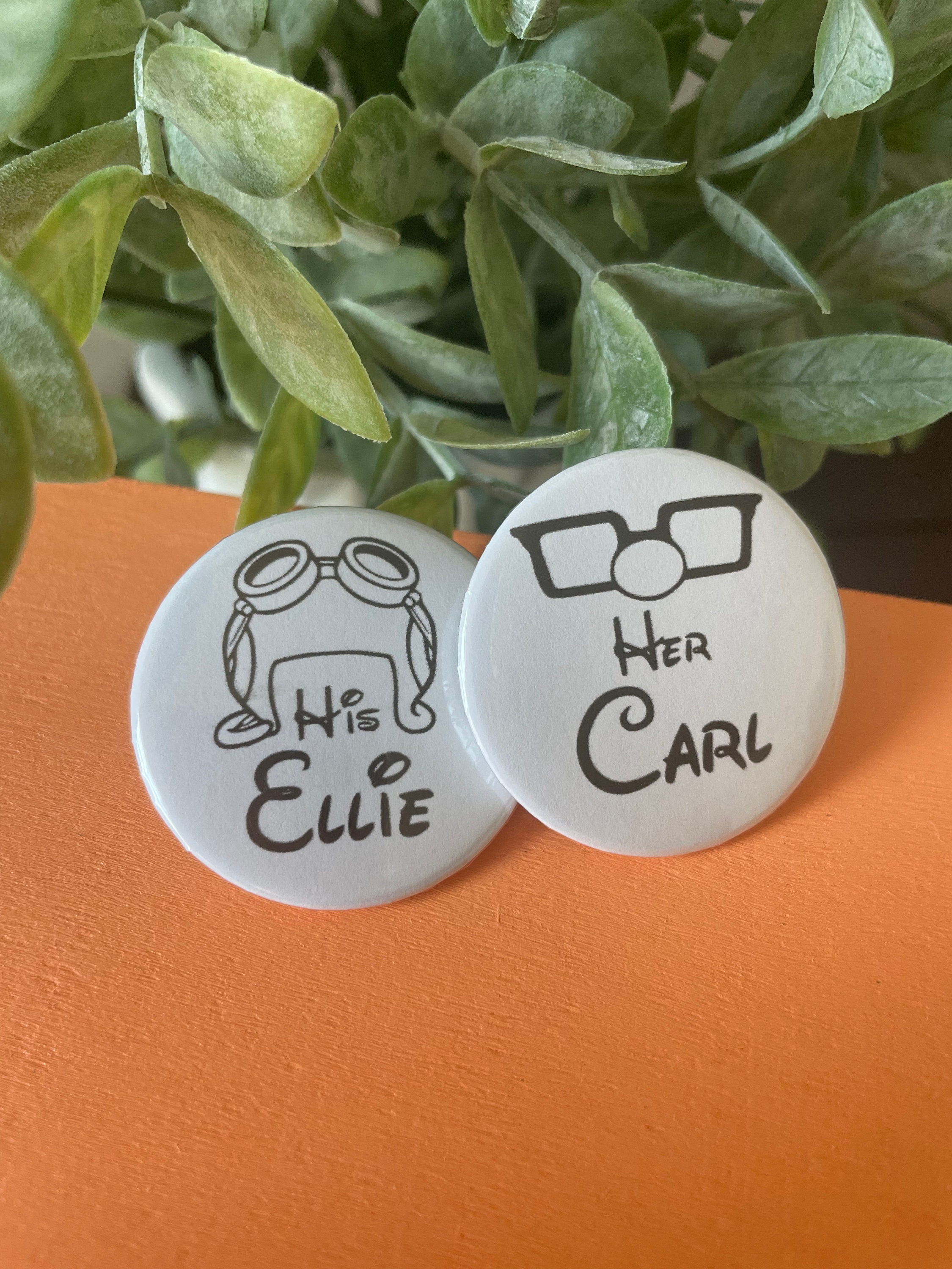 Disney Couples Badge His Ellie Badge Her Carl Badge | Etsy