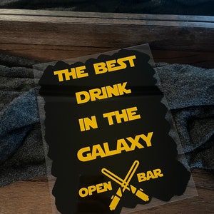Star Wars Open Bar Sign | Star Wars Wedding | Disney Wedding | Star ...