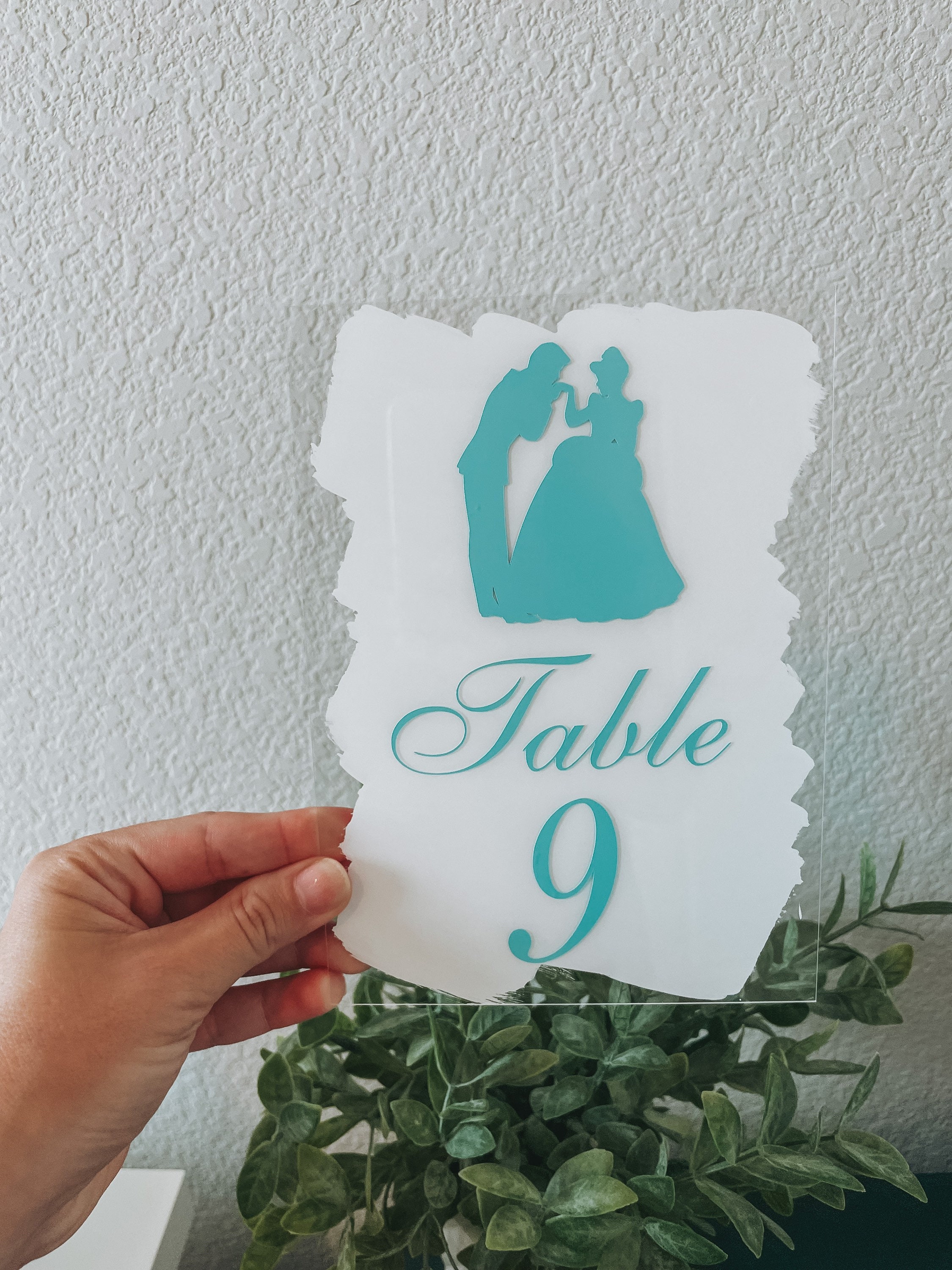 Cinderella Table Numbers Acrylic Table Numbers Cinderella - Etsy