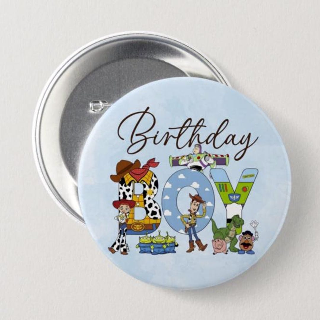 Disney Birthday Boy Badge | Disney Birthday Button Pin | Toy Story ...