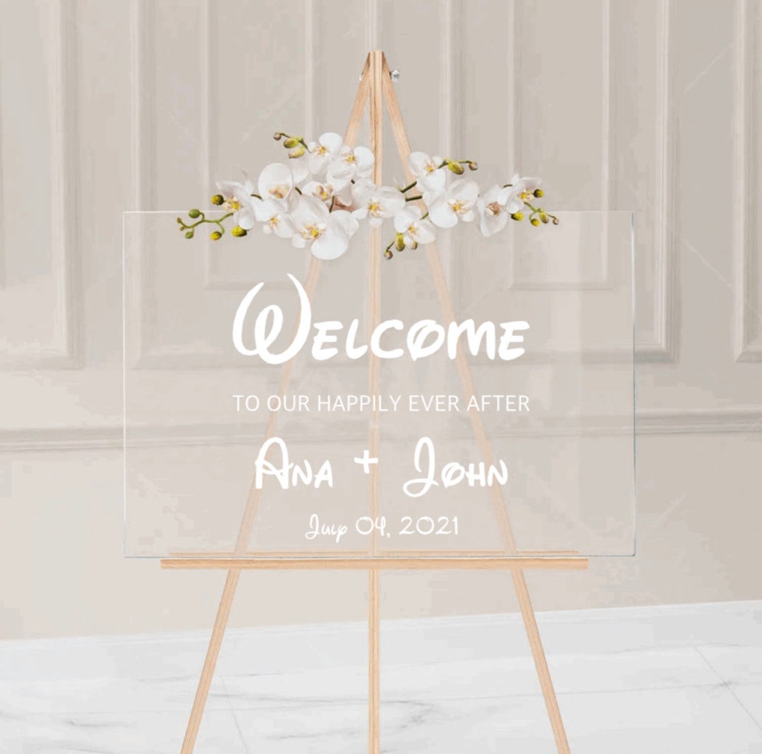 Welcome to Our Happily Ever After Sign | Disney Wedding | Disney ...