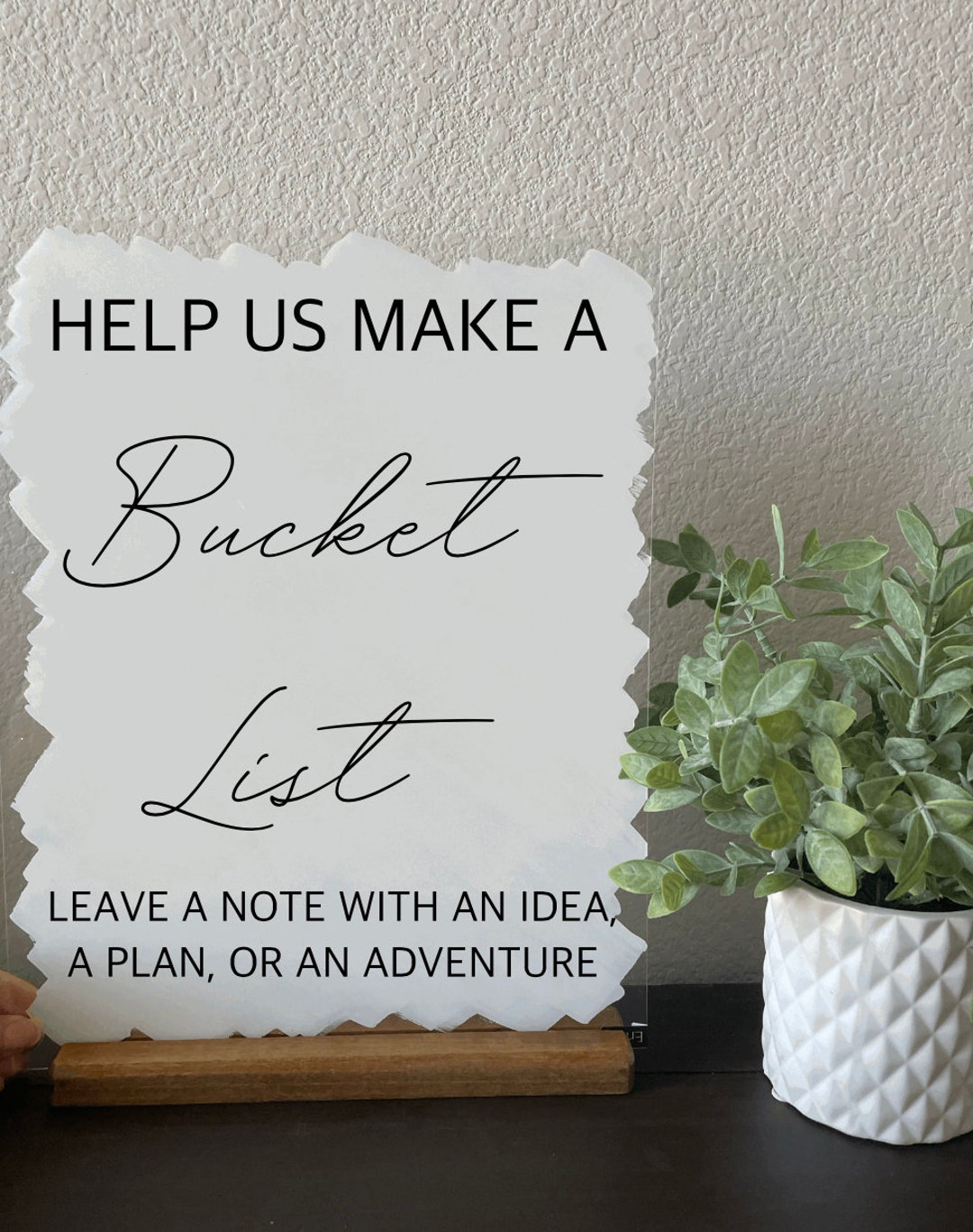 Bucket List Wedding Sign | Wedding Sign | Wedding Decor | Bucket List ...