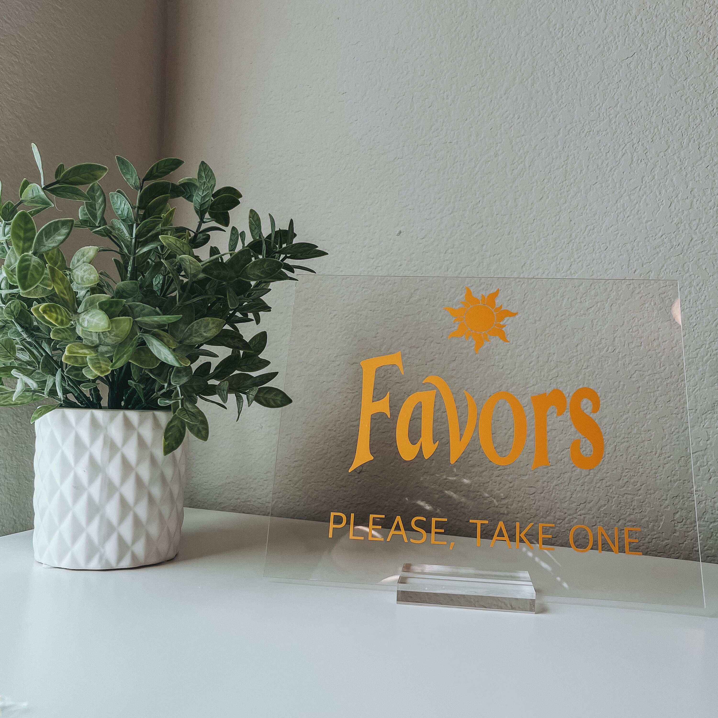 Favors Please Take One Tangled Sign | Tangled Birthday| Tangled Wedding ...