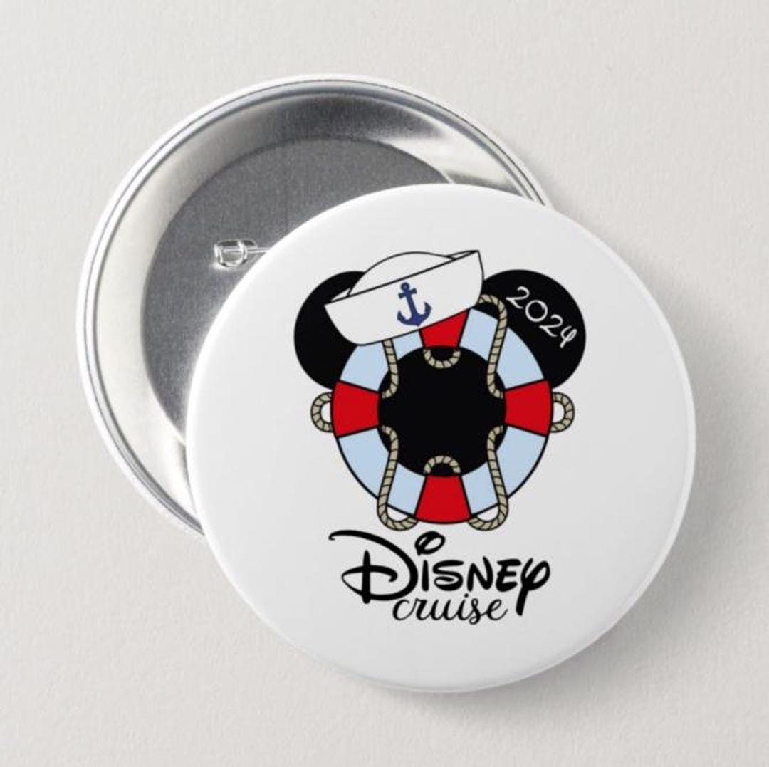Disney Cruise Badge | Disney Cruise Button Pin | Disney Button Pins ...