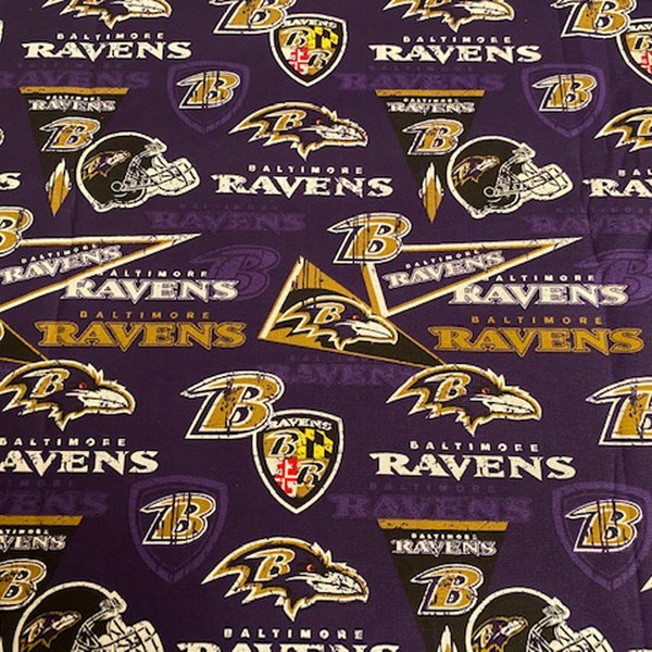 Ravens Fabric - Etsy