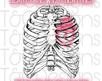 Rib Cage and Heart | Etsy