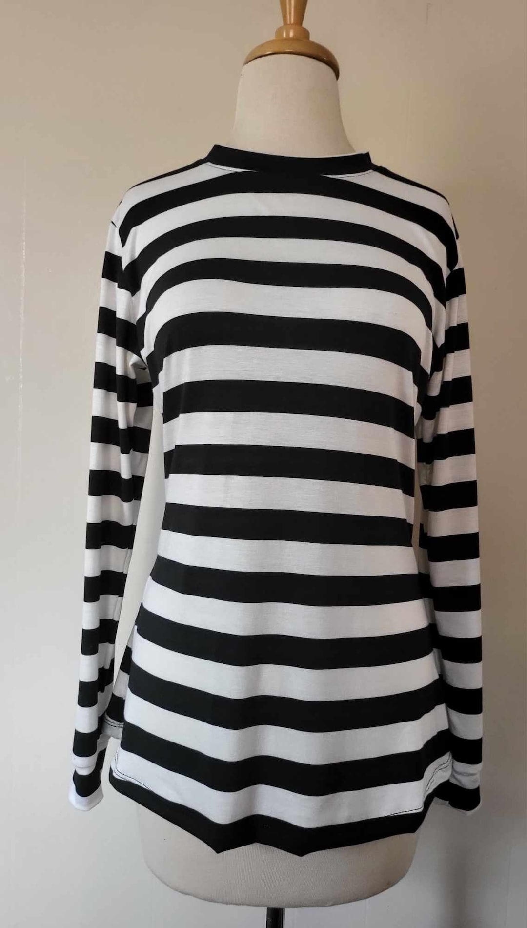 Wednesday Addams Inspired Girls Women Shir / Gothic Striped Shirt ...