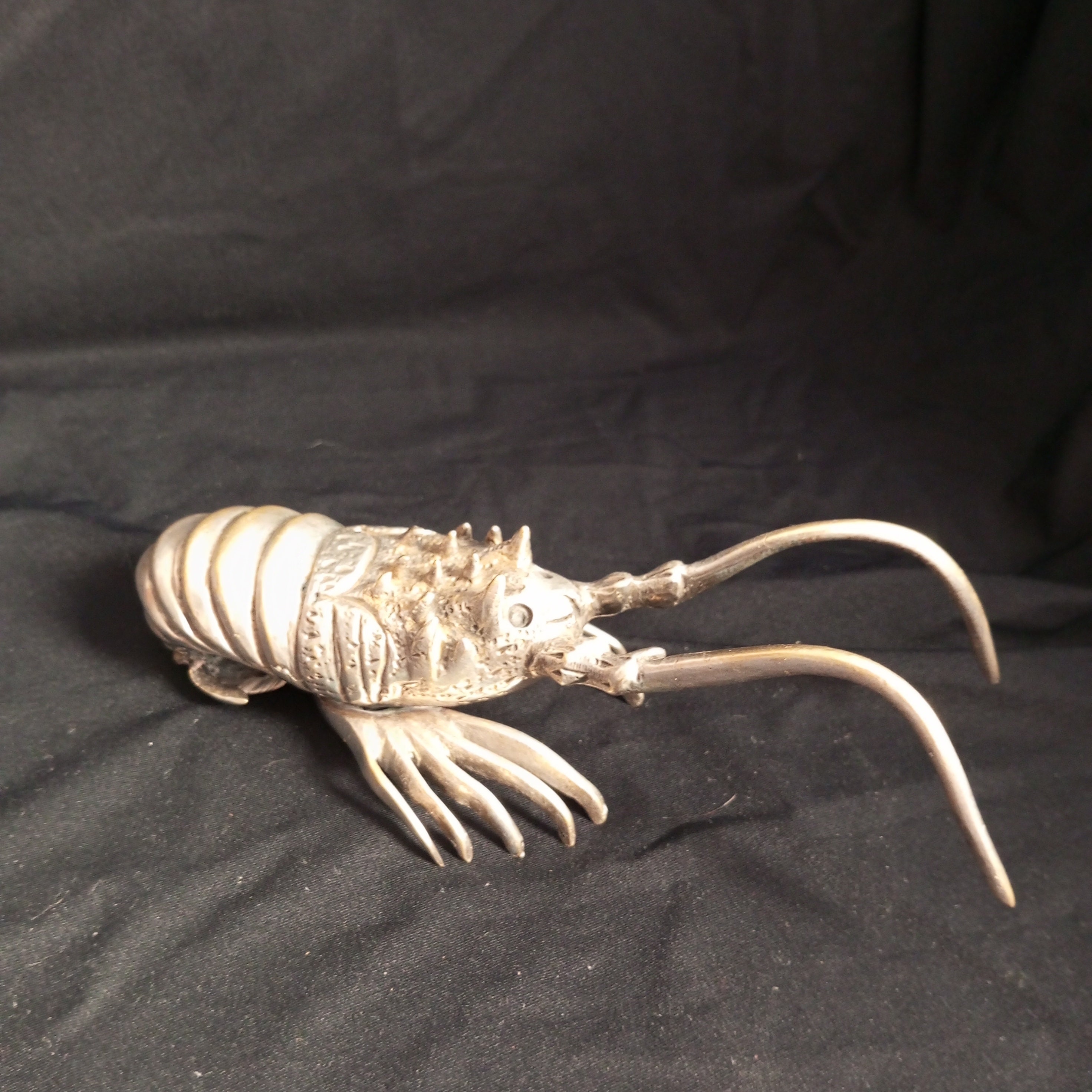 Lobster Figurine.handcrafted in Brass With a Vintage Silver Finish ...