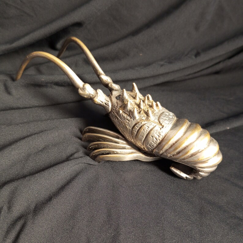 Lobster Figurine.handcrafted in Brass With a Vintage Silver Finish ...
