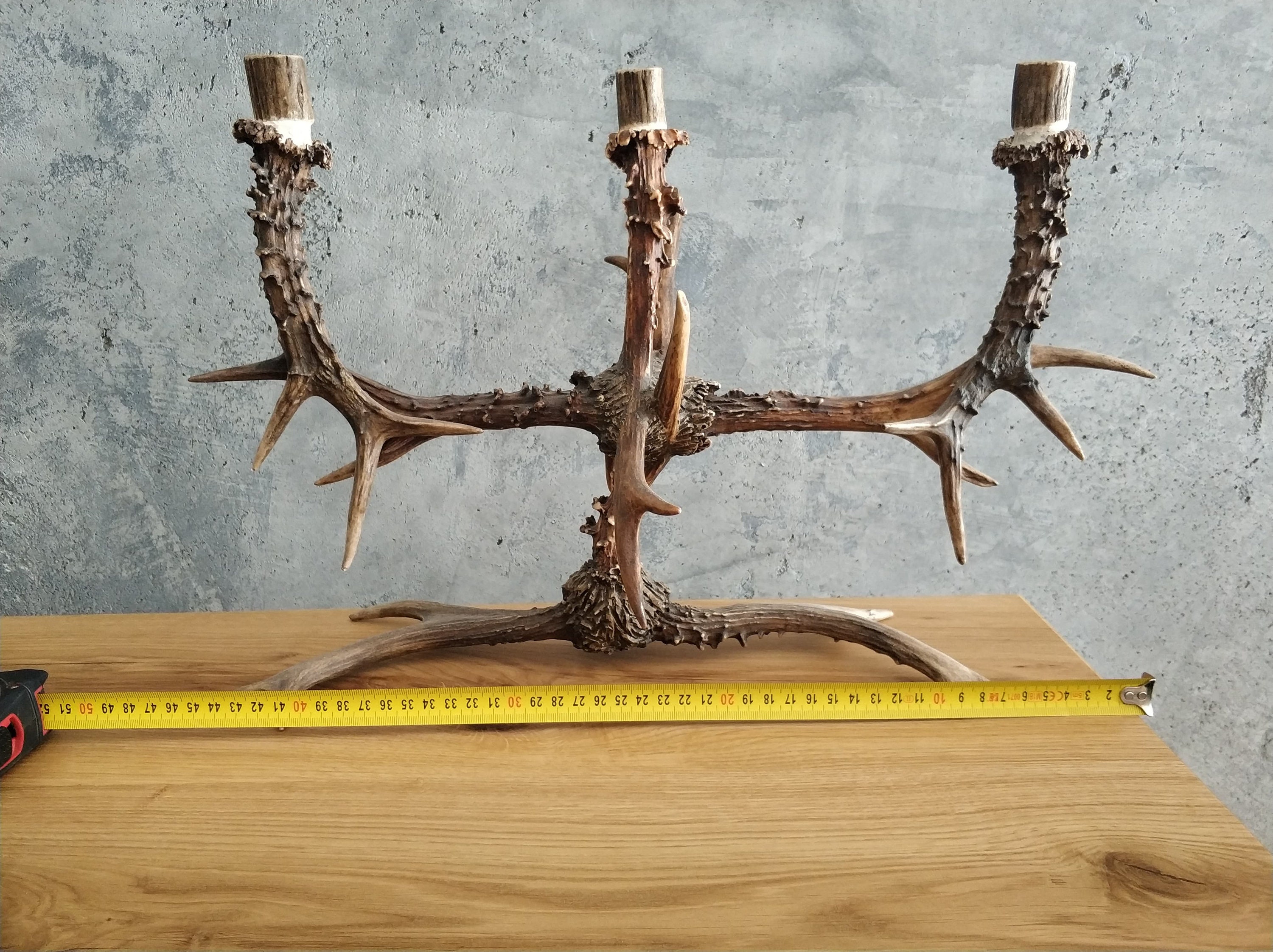 Antler Candlestick, Decoration, Natural Antlers, for 3 Candles - Etsy