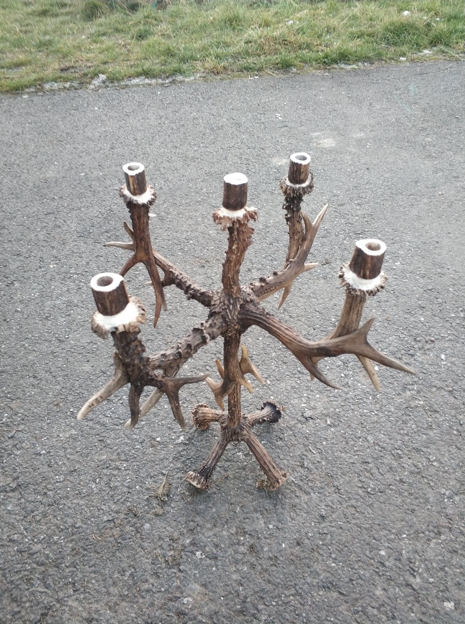 Antler Candlestick, Decoration, Natural Antlers, for 5 Candles - Etsy