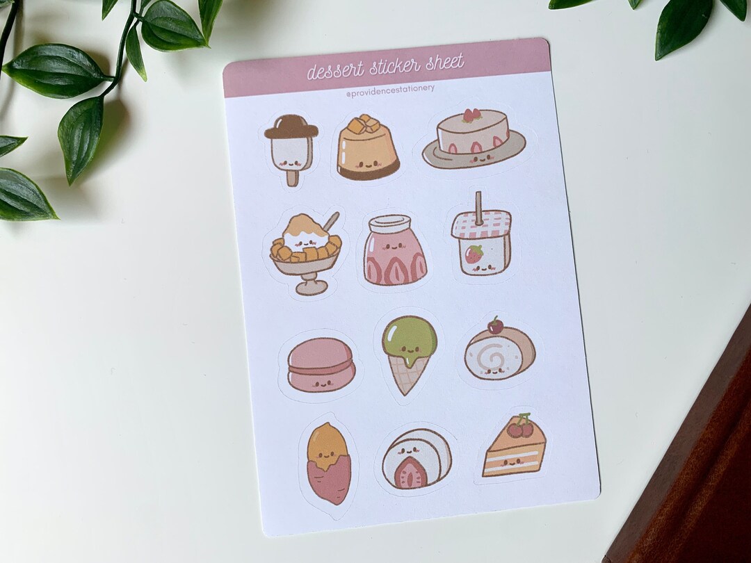 The One With Desserts Sticker Sheet - Etsy