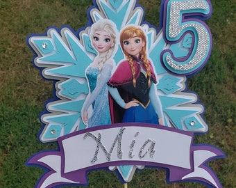 Frozen Cake Topper / Frozen Party / Ana & Elsa - Etsy