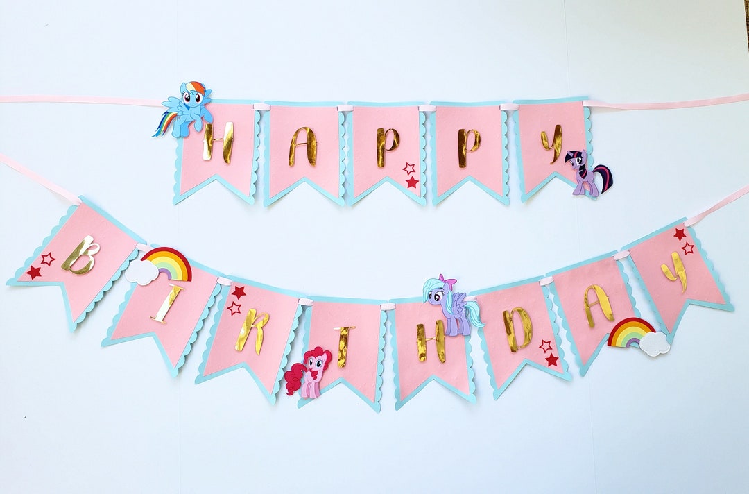 My Little Pony Banner, My Little Pony Party, My Little Pony Decorations ...