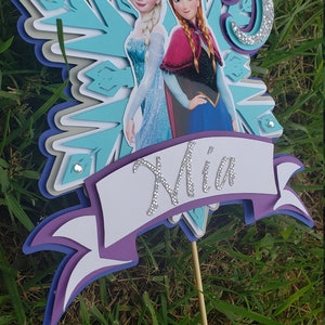 Frozen Cake Topper, Ana Y Elsa Cake Topper, Elsa Topper, Ana Topper ...