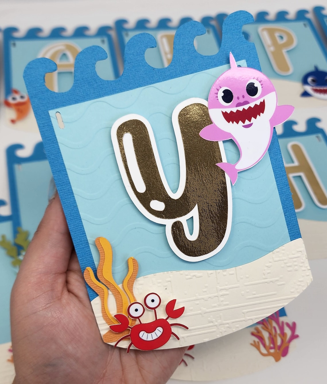 Baby Shark Banner, Baby Shark Decorations, Baby Shark Theme, Baby Shark ...