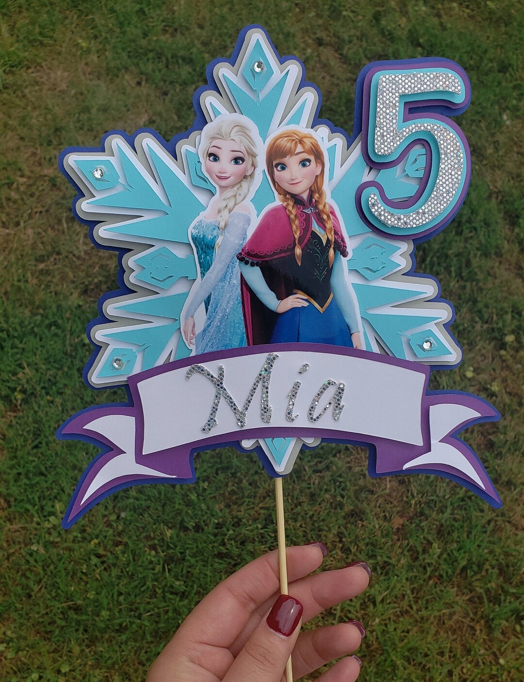 Frozen Cake Topper, Ana Y Elsa Cake Topper, Elsa Topper, Ana Topper ...