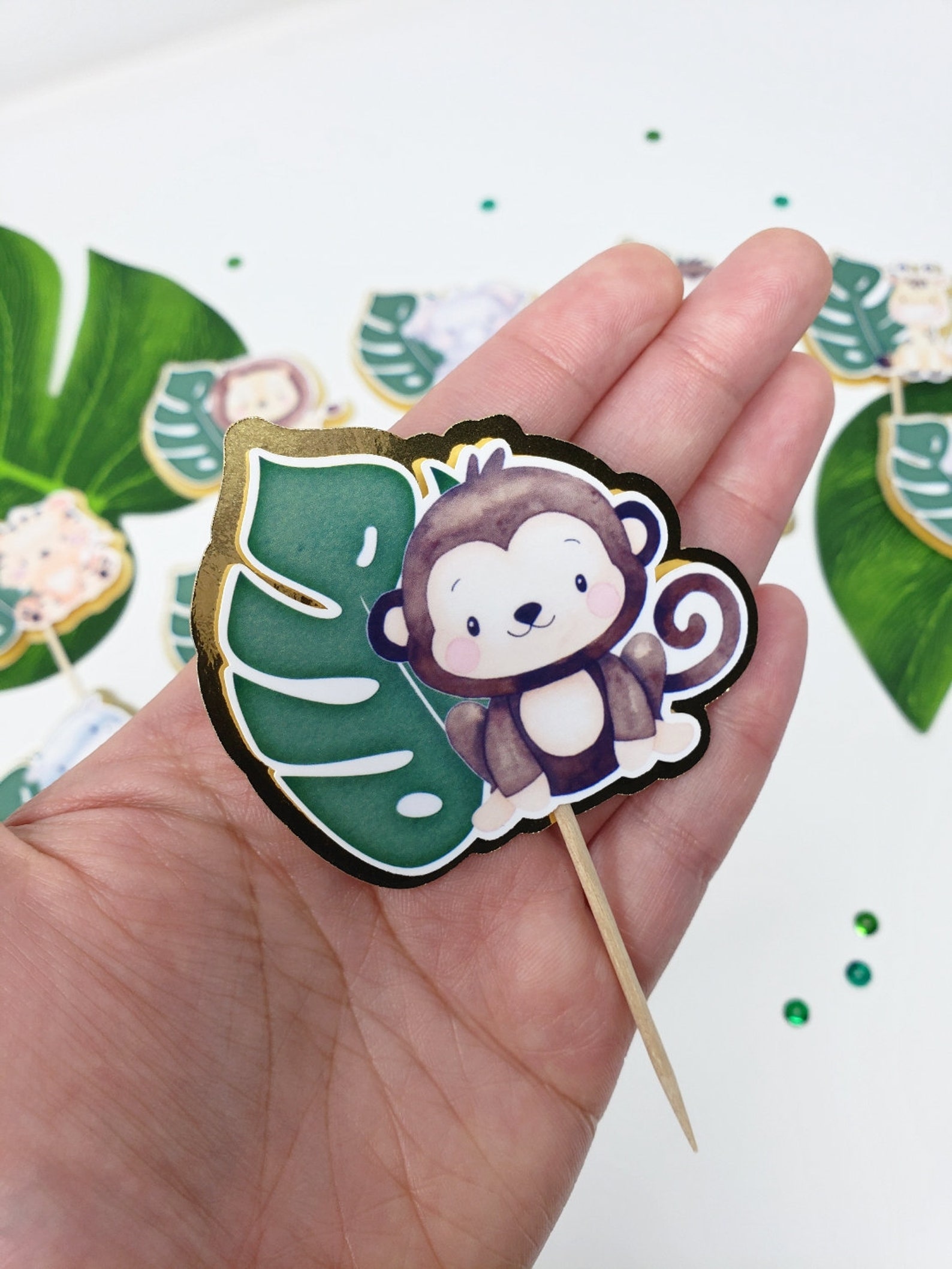 Safari Cupcake Toppers, Safari Party Decorations, Jungle Cupcake ...