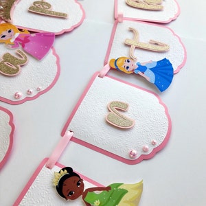 Princess Birthday Banner, Disney Princess Banner, Disney Princess Theme ...