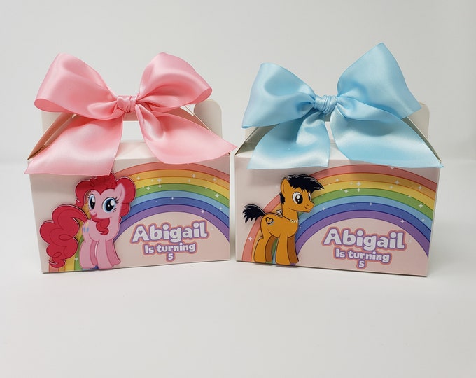 My Little Pony Favor Boxes My Little Pony Decoration My - Etsy