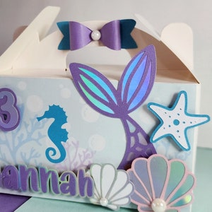 Mermaid Favor Boxes, Mermaid Birthday Decorations, Mermaid Birthday ...