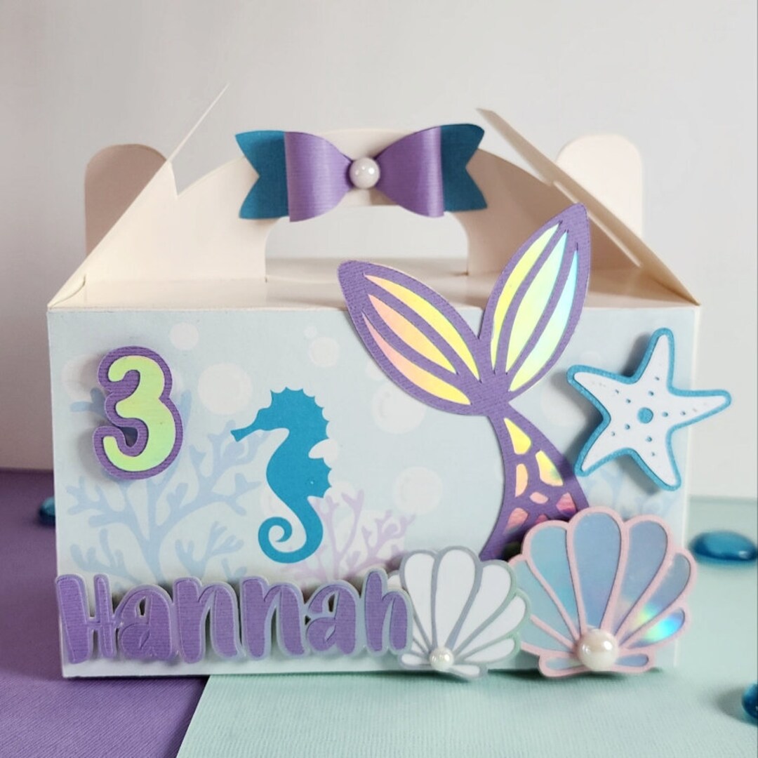 Mermaid Favor Boxes, Mermaid Birthday Decorations, Mermaid Birthday ...