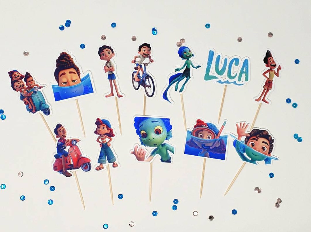 Luca Cupcake Topper, Luca Party, Luca Fiesta, Luca Decorations, Luca ...