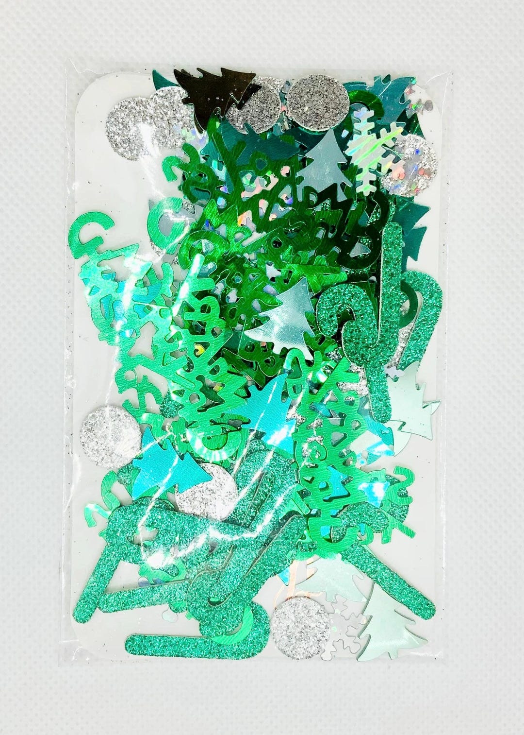 Christmas Tree Confetti-green Glitter Table Confetti-candy Cane ...