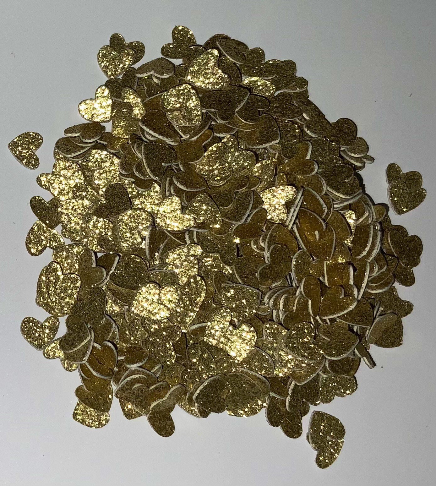 Light Gold Glitter Heart Confetti Wedding Confetti Baby - Etsy UK