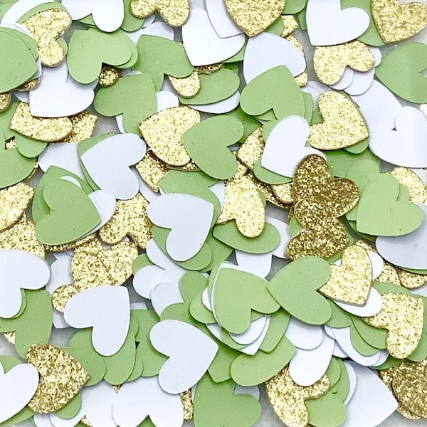 Gold Heart Confetti - Etsy