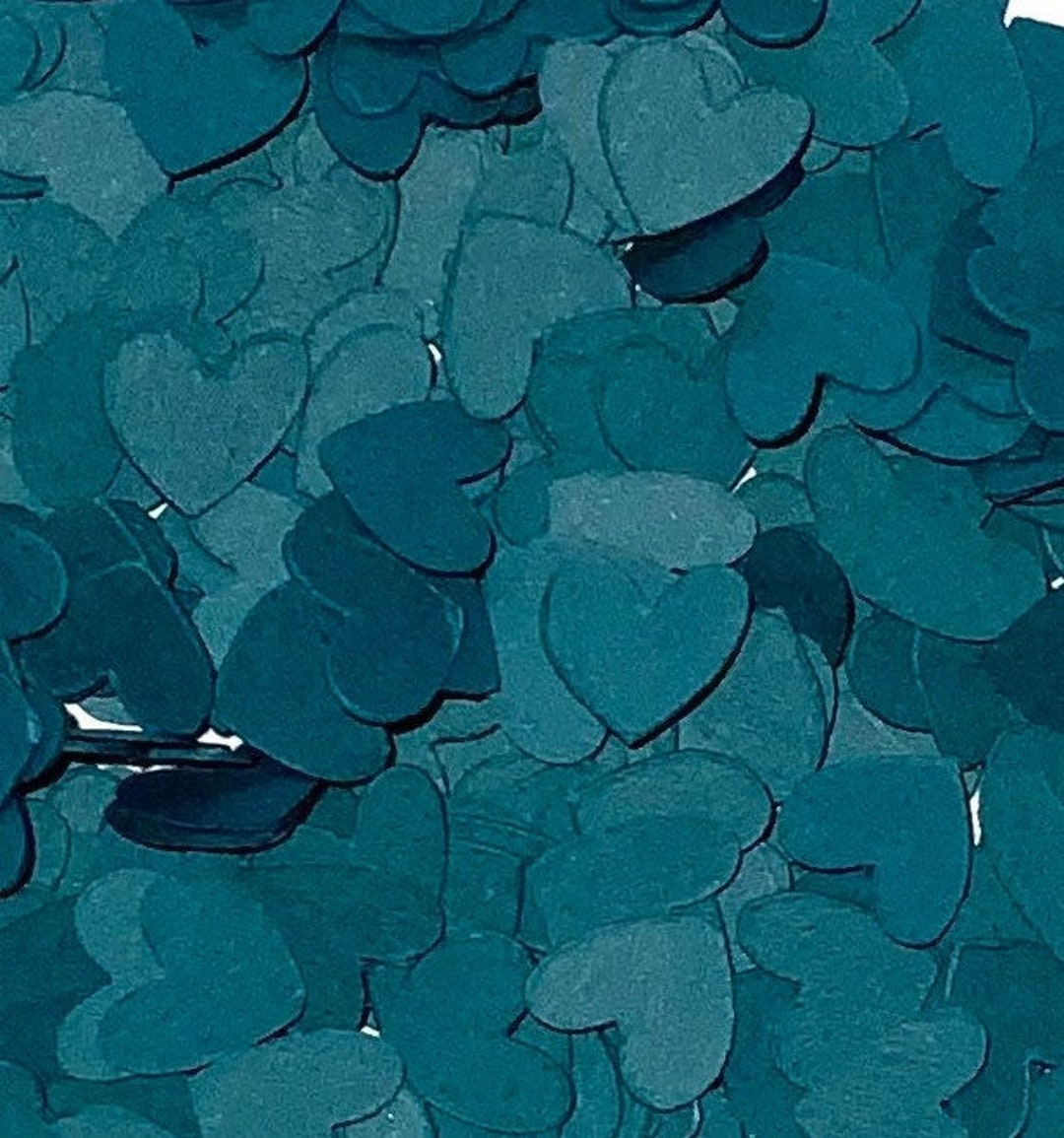 Teal Green Heart Confetti-teal Wedding Confetti-teal Bridal Shower-teal ...